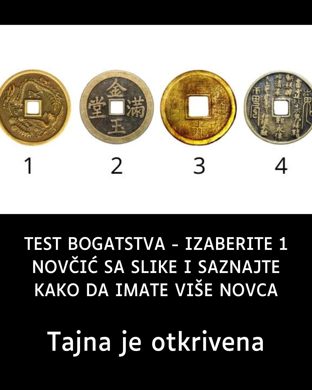 TEST BOGATSTVA – IZABERITE 1 NOVČIĆ SA SLIKE I SAZNAJTE KAKO DA IMATE ...