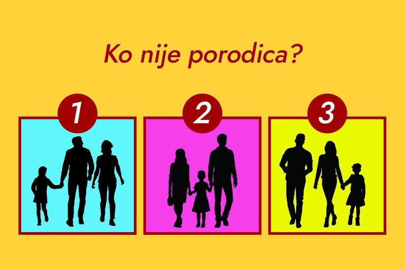 MOŽETE LI PREPOZNATI KO NA SLICI NIJE PORODICA? Evo šta vaš odgovor ...