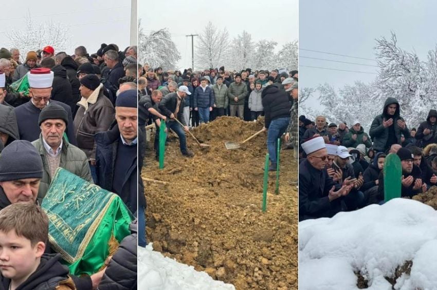 Rijeka ljudi u Puračiću: Klanjana dženaza Ineli Selimović i njenom sinu ...